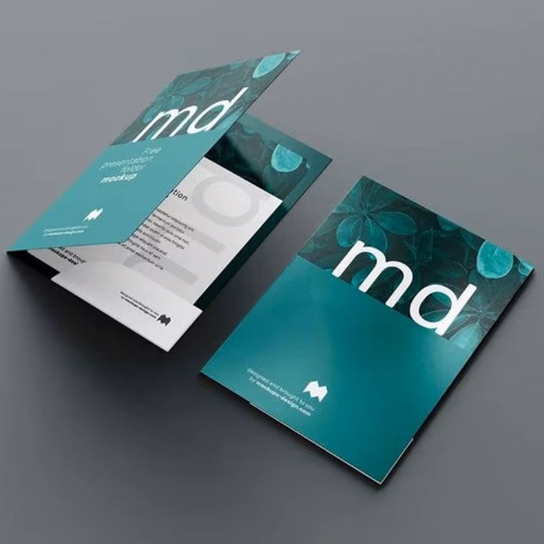 A4 Custom Presentation File Folder With Pocket Printing - Meicheng Print